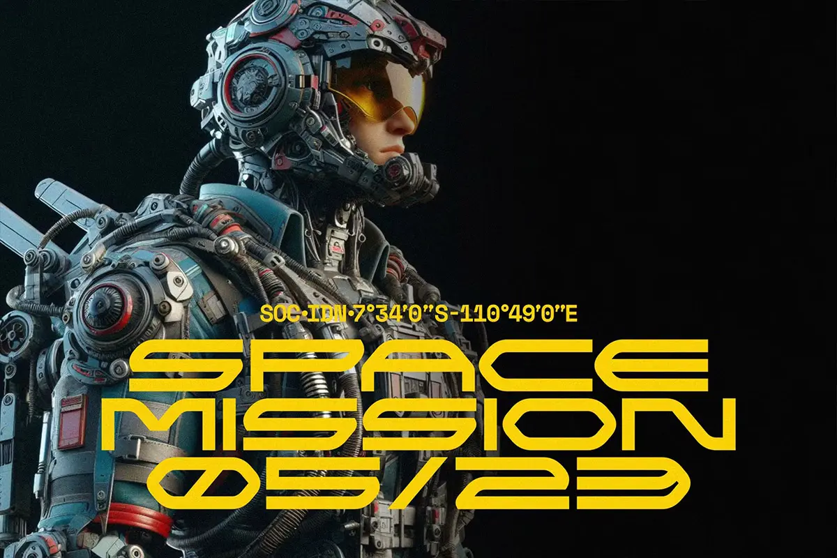 NCL Kamver - Modern Space Font 4款NCL Kamver潮流科幻时尚机能电竞科技品牌logo海报英文字体包 ...