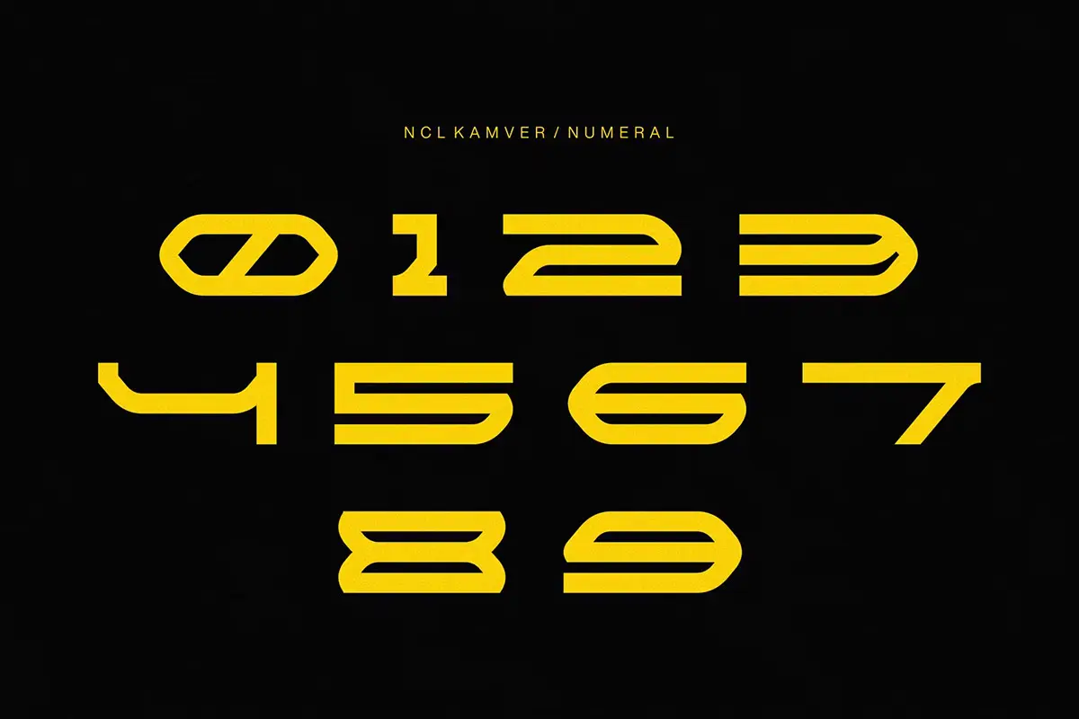 NCL Kamver – Modern Space Font 4款NCL Kamver潮流科幻时尚机能电竞科技品牌logo海报英文字体包 – ...