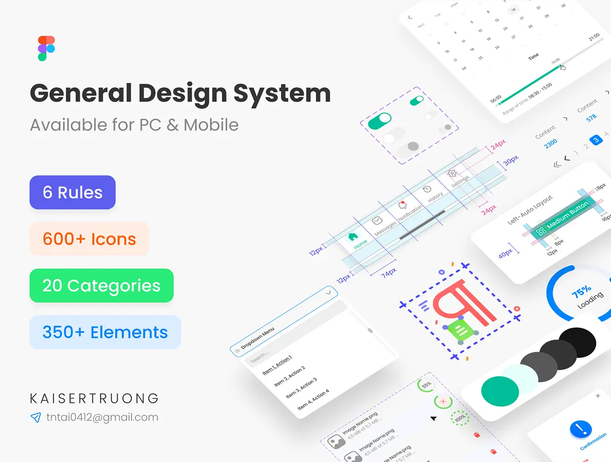 General Design System 灵活且可扩展的设计系统 – 设计素材网